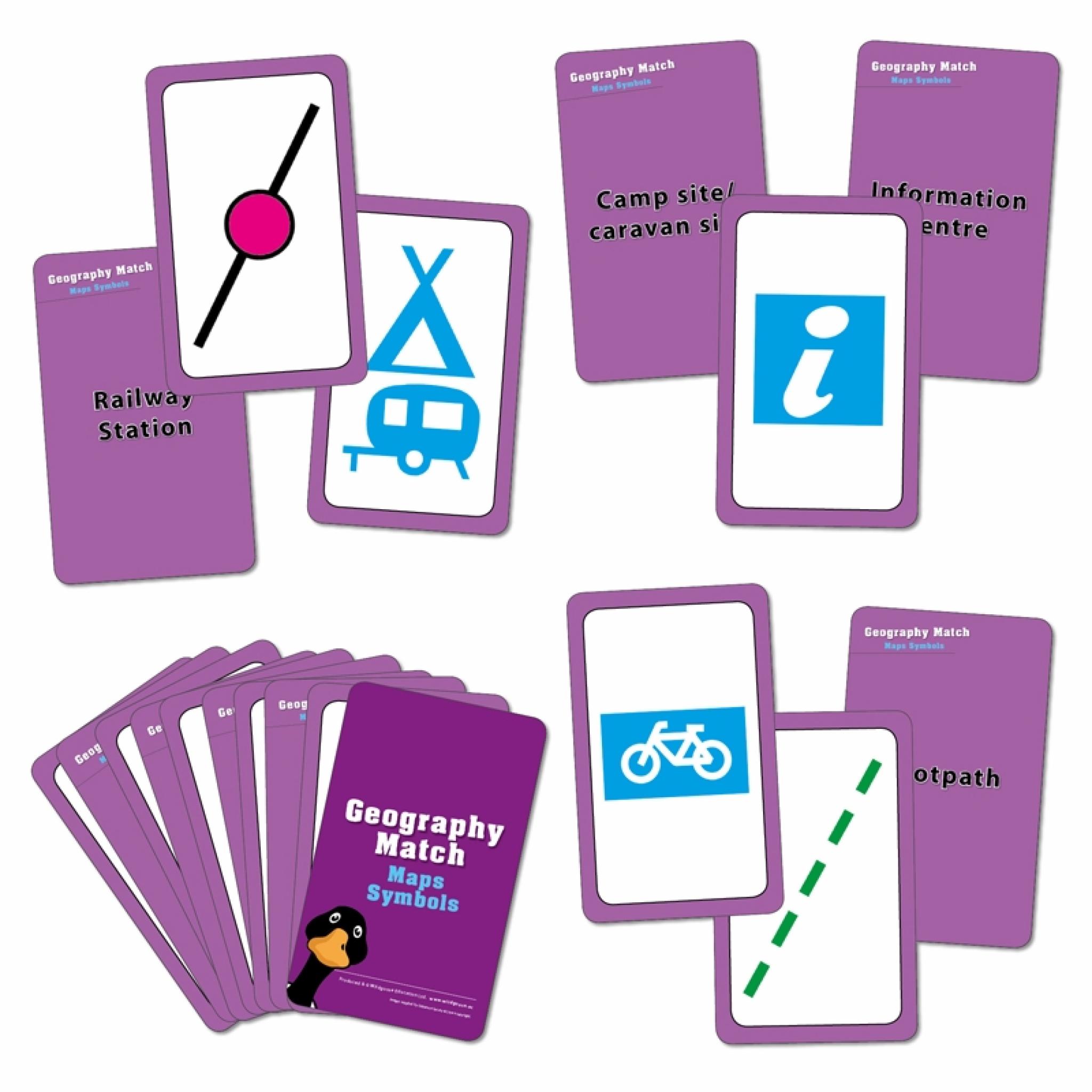 Geography Match - Map Symbols Game