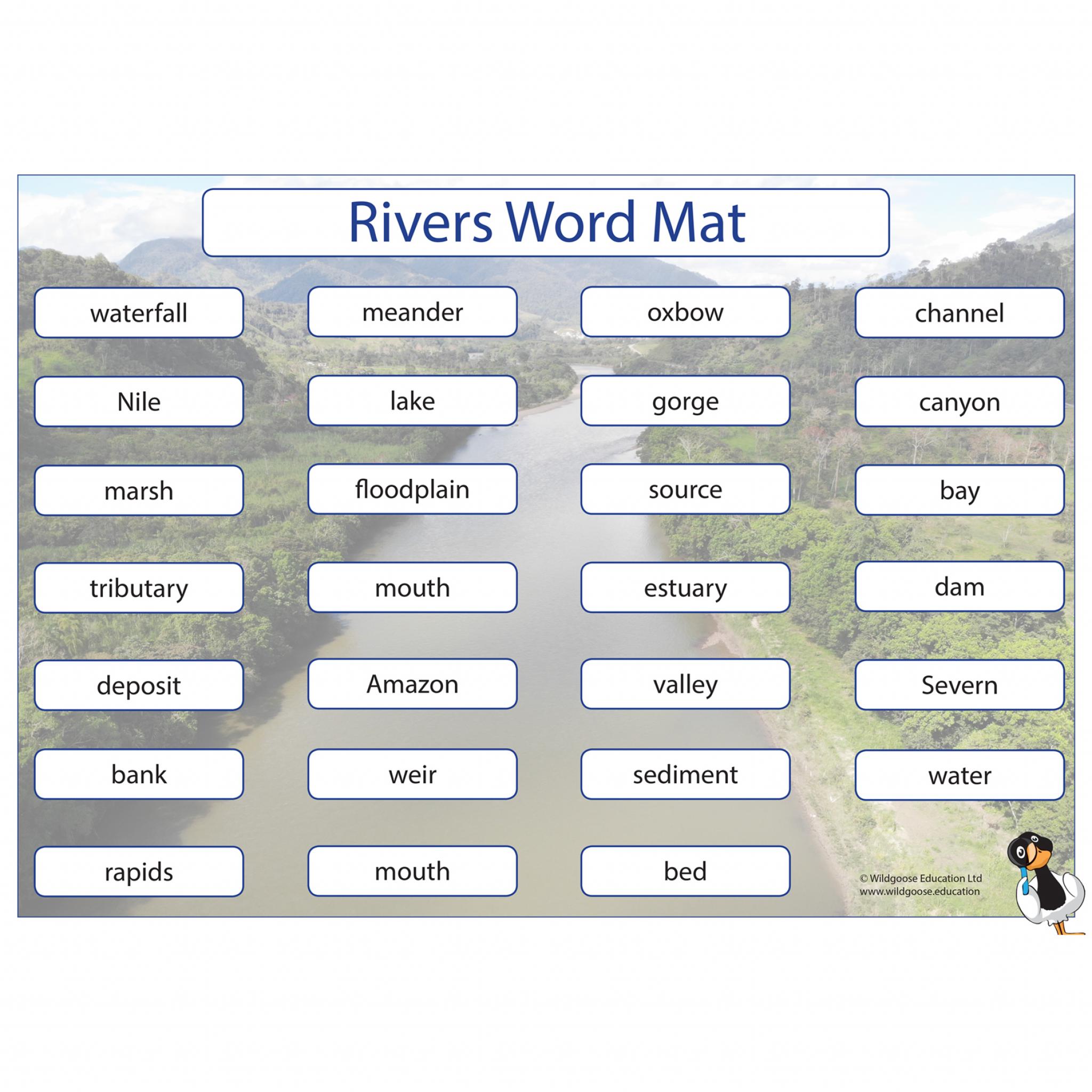 Rivers_Word_Mat | Wildgoose Education