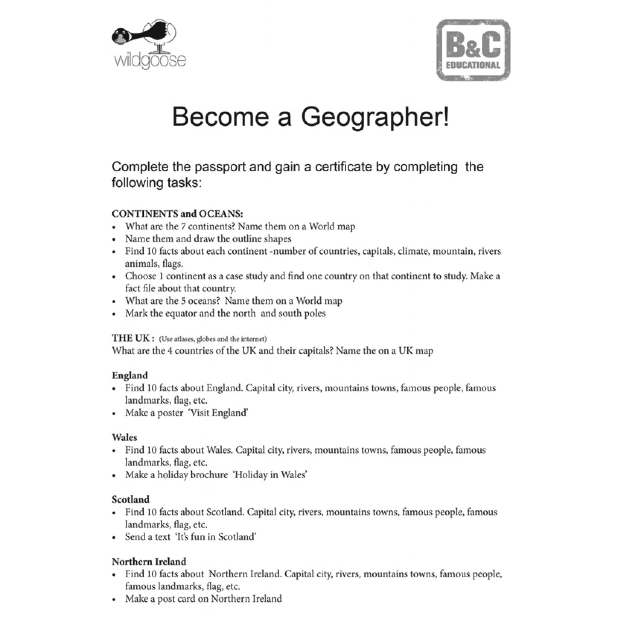 Passport to Geography | Wildgoose Education