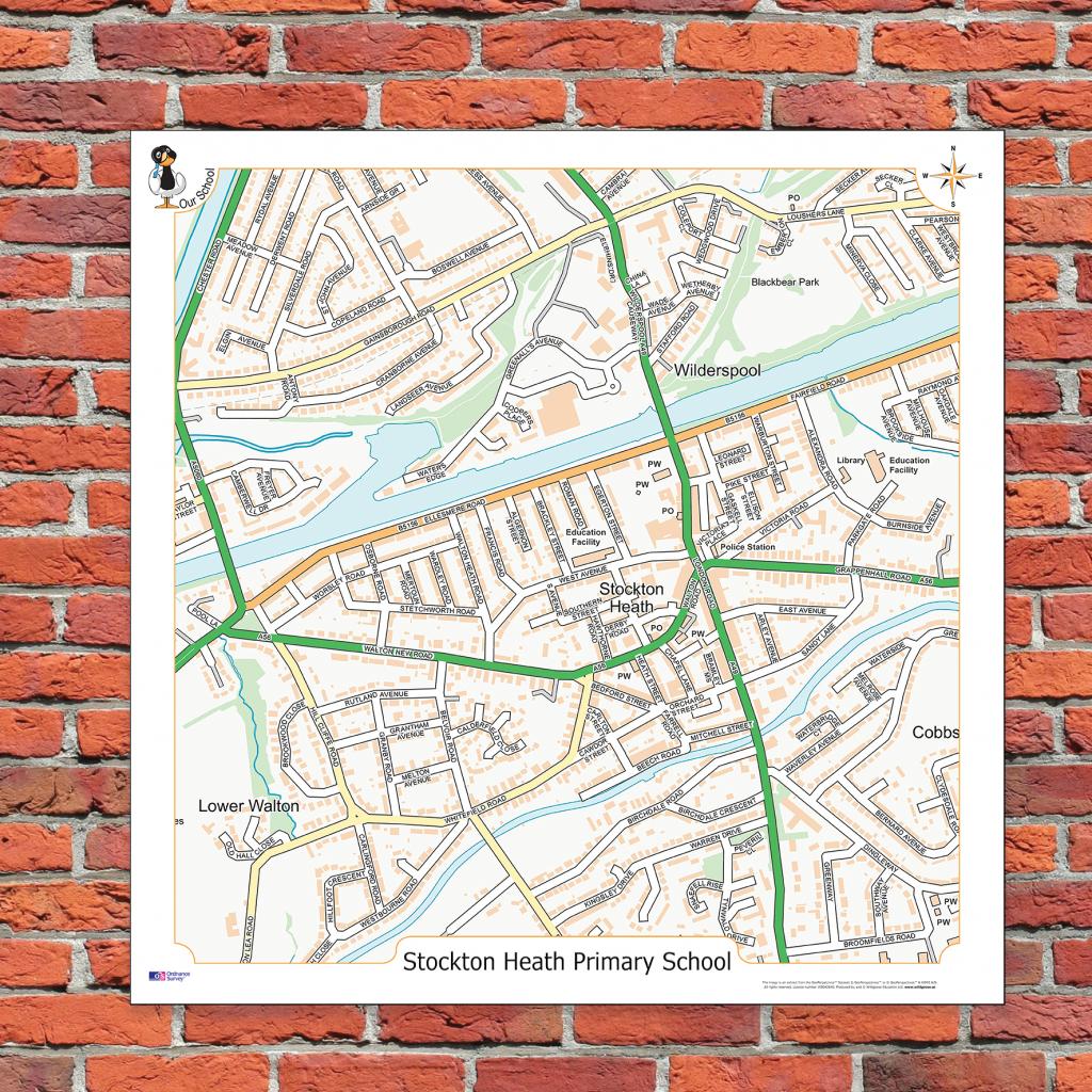 School Playground Signs - OS map